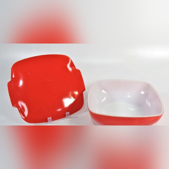 Pyrex | Kitchen | Vintage Antique Pyrex Red Square Hostess Casserole ...